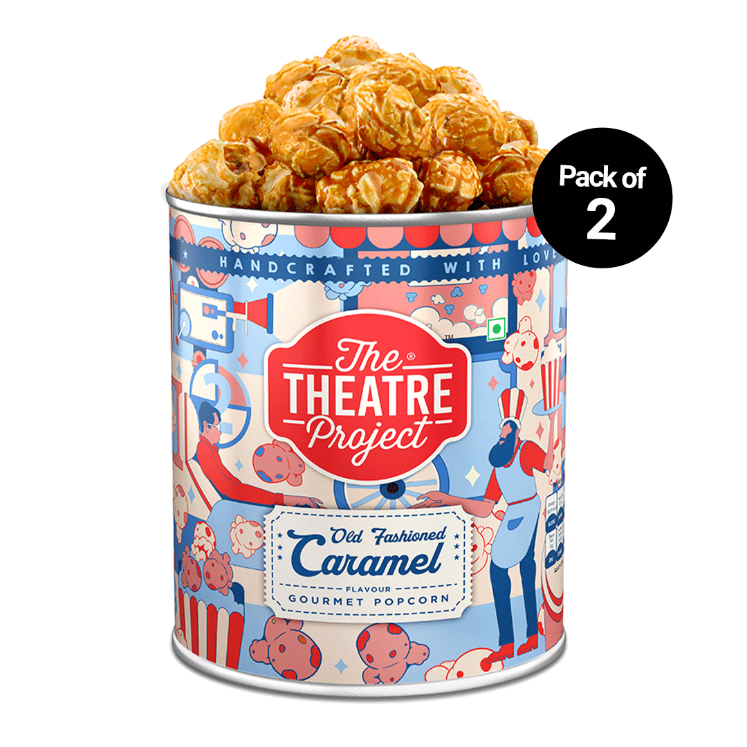 Old Fashioned Caramel Gourmet Popcorn Tin | Pack of 2 x 95g – The ...